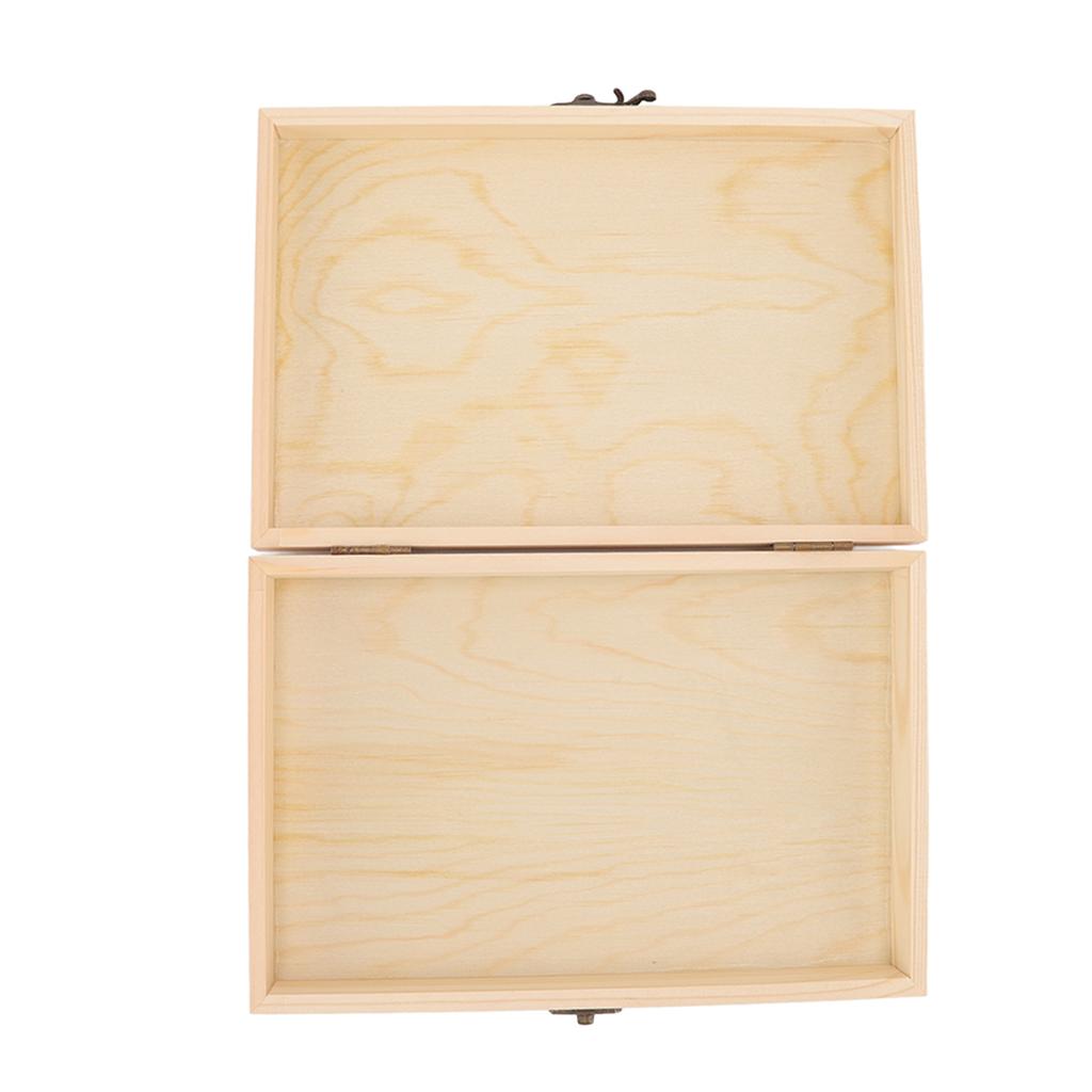 Buy Wood Cigar Humidor Rectangular Pine Rustic Large Capacity DIY Cigar ...