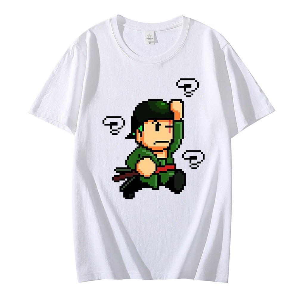 Satın alın Harajuku Summer Anime Print T Shirt Men One Piece Anime T ...