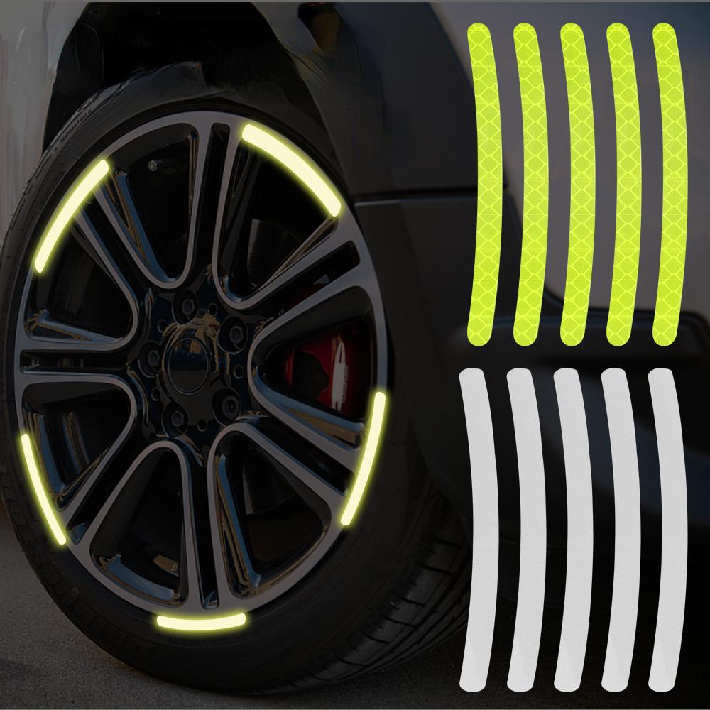 Satın alın 20 Adet Araba Tekerlek Göbeği Etiketi Motosiklet Araba Gece ...