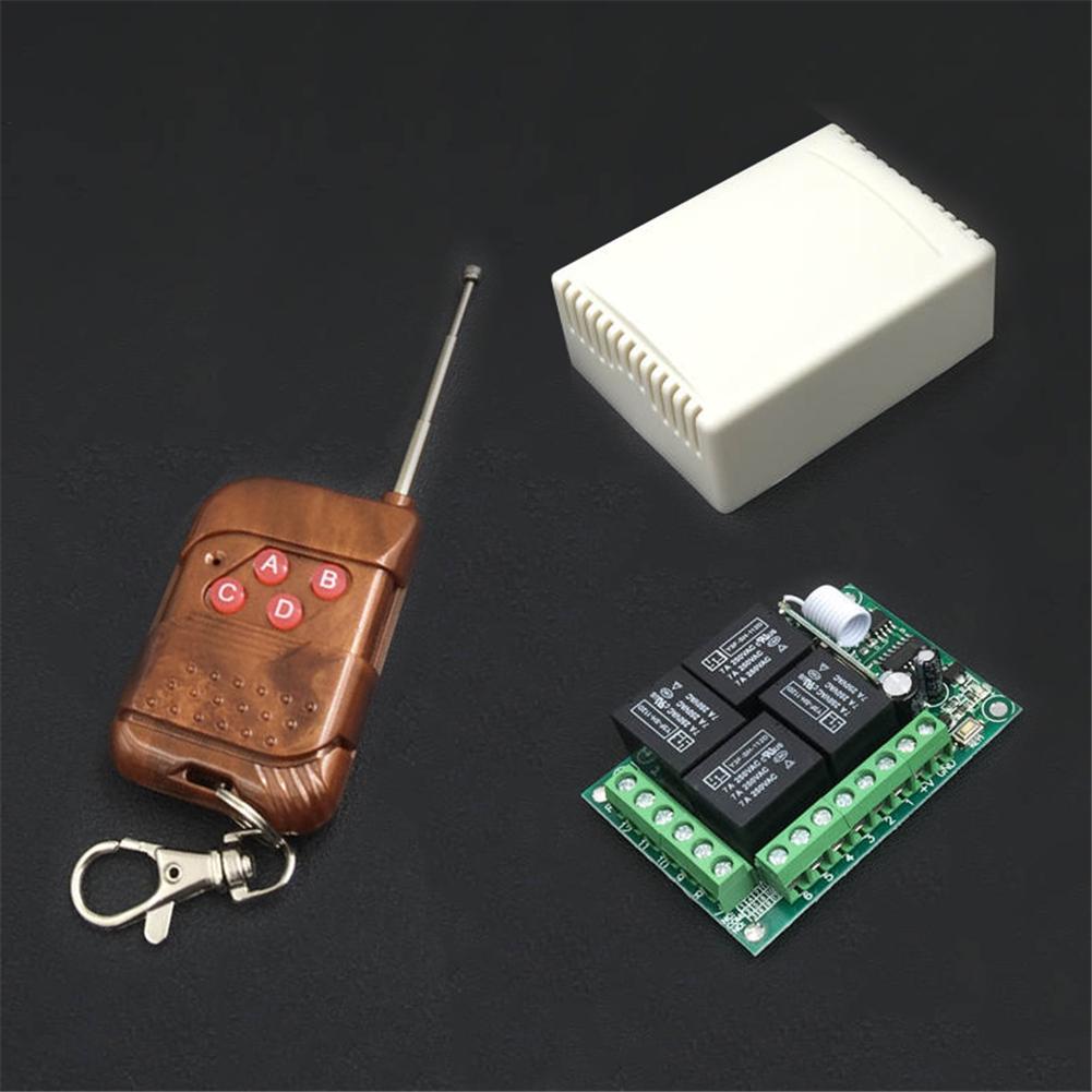 Buy 433 MHz Universal Wireless Remote Controls Switches DC 12V 4CH ...