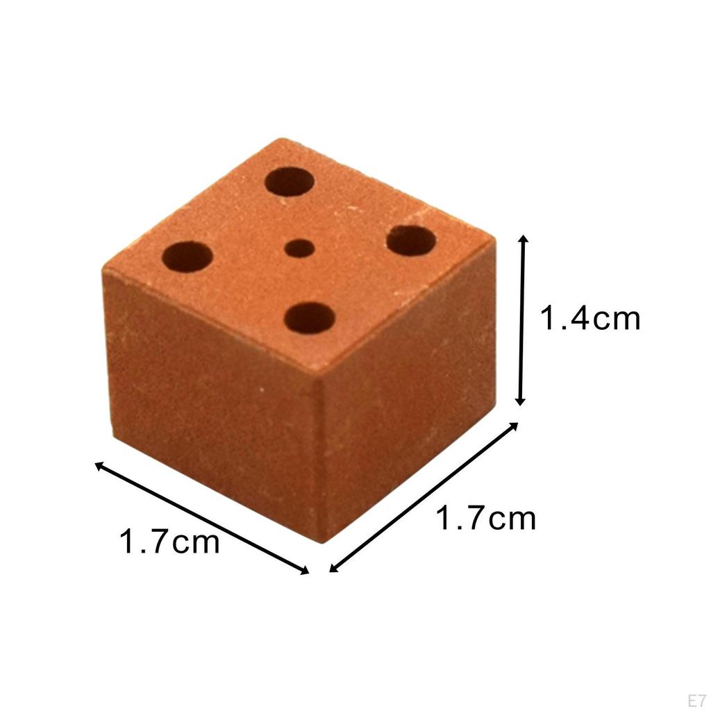 Buy 20 Mini Wall Bricks Model Brick Building Set Miniature Figurine ...
