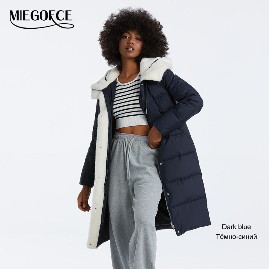Cheap MIEGOFCE Winter Collection Simple Long Coat Hooded Windproof ...
