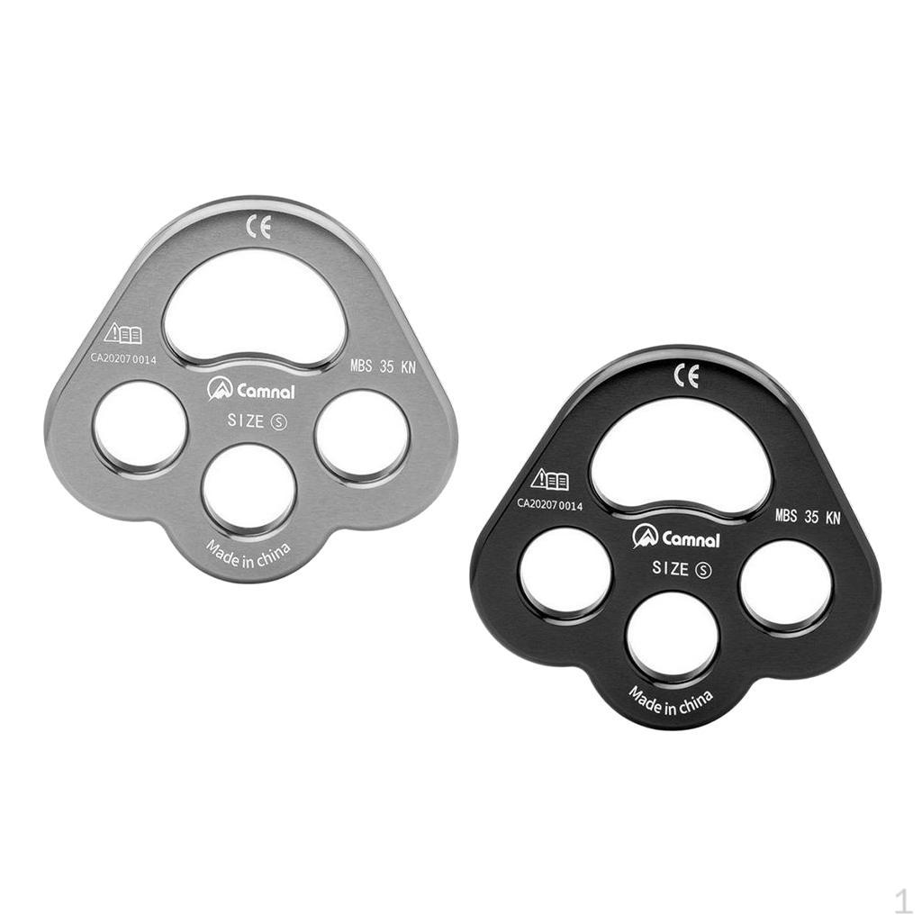Buy 2Pcs Descender Plate 35KN Paw Rigging Plate 4 Holes Rock Climbing ...