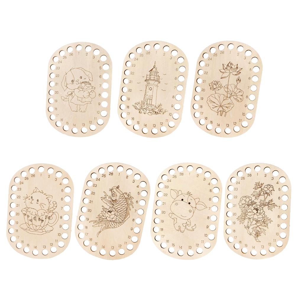 Buy Wooden Embroidery Floss Organizer Winding Thread Board for Home ...