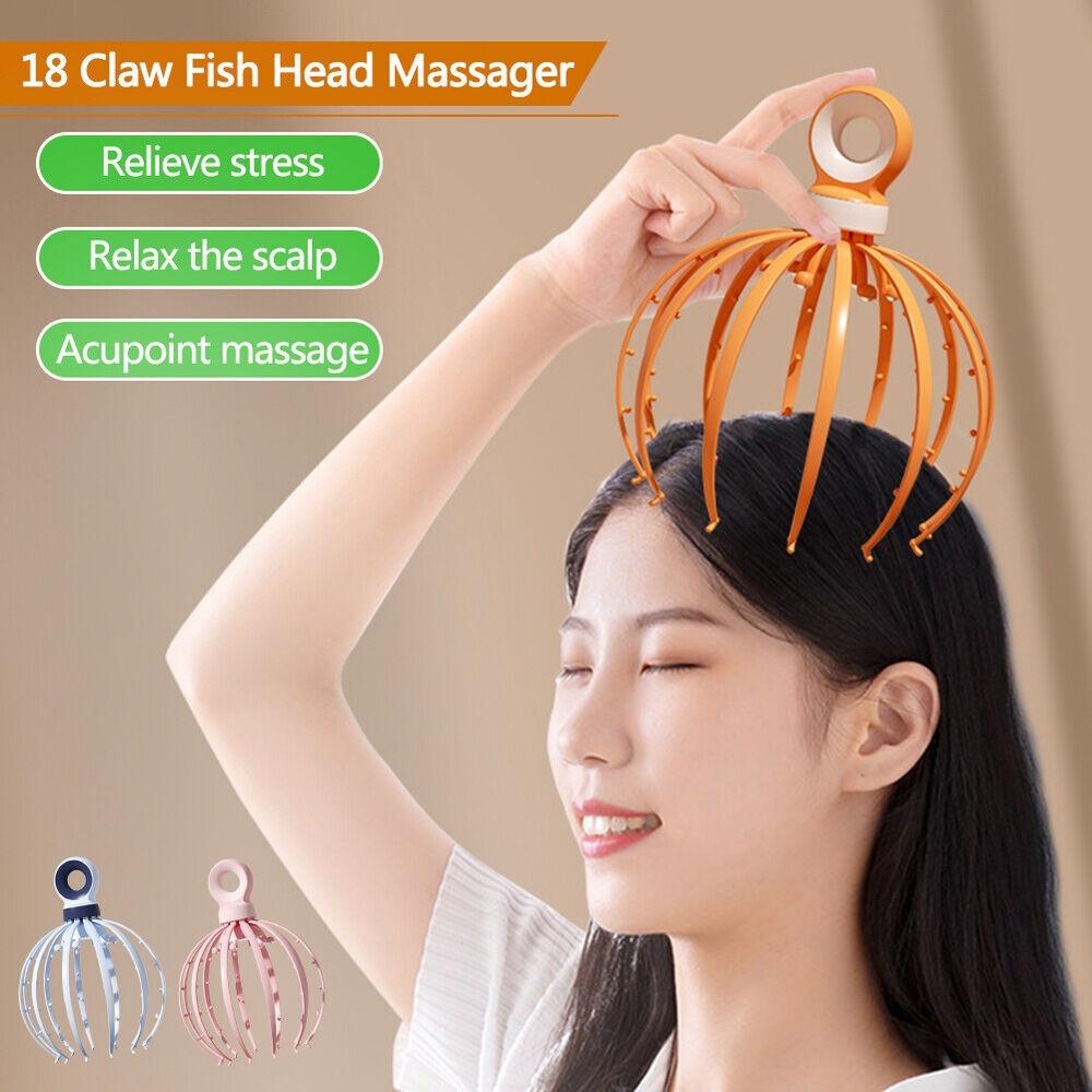 Buy Body Health Care Pain Relief Octopus Claw Scalp Massager Head ...