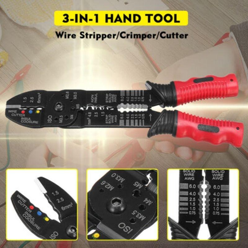 Cheap Multi-function Wire Striper Cutter Crimping Plier Electric Cable ...