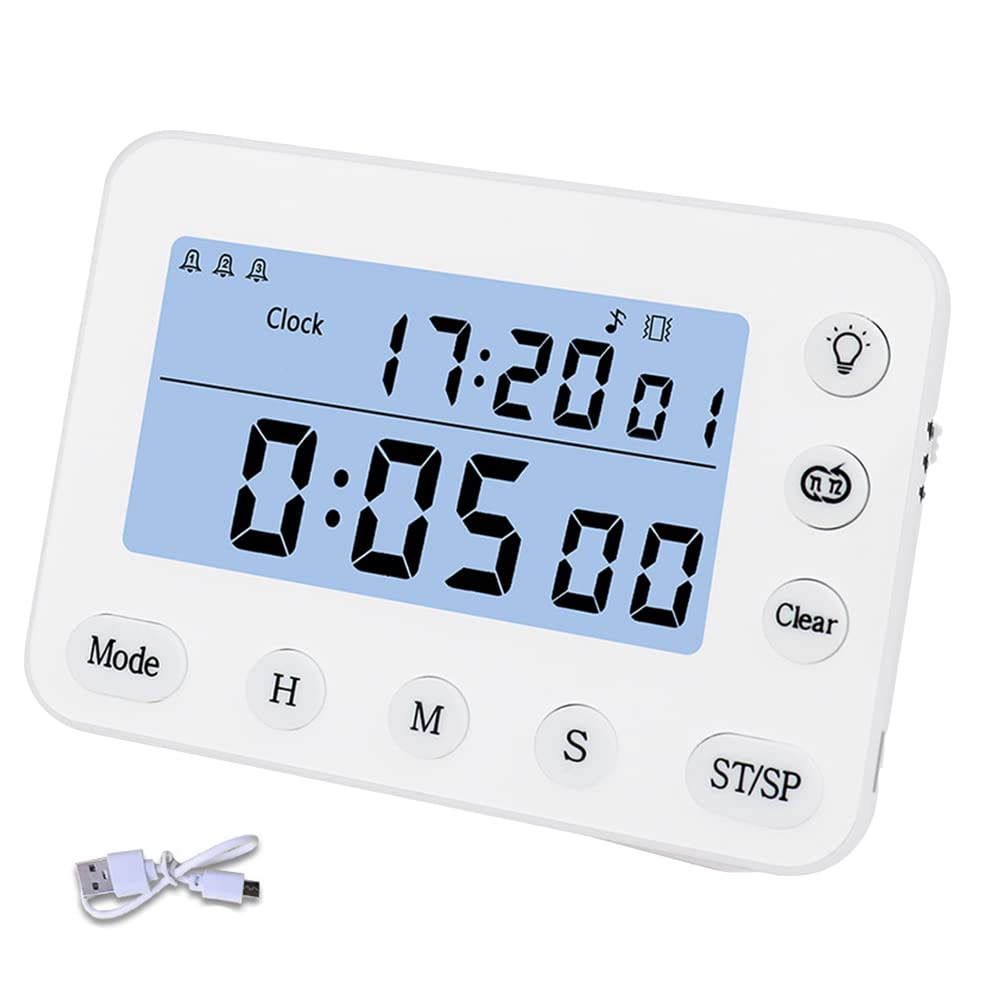 IXIGER Kitchen Timer, Digital Kitchen Timer, Bright Display,Cooking ...