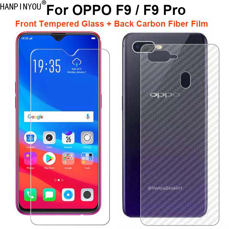Buy For OPPO F9 Pro 6.3" 1 Set = Ultra Thin Back Soft Back Carbon Fiber ...