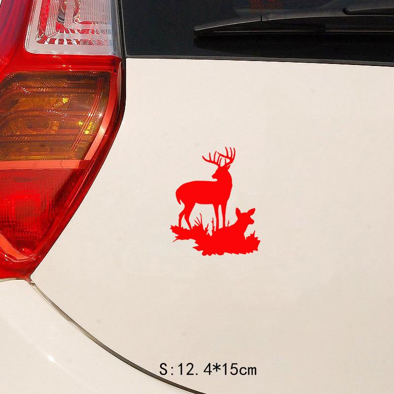Buy Metvi Cartoon Deer Car Stickers Funny Vinyl Sticker Auto Decor ...