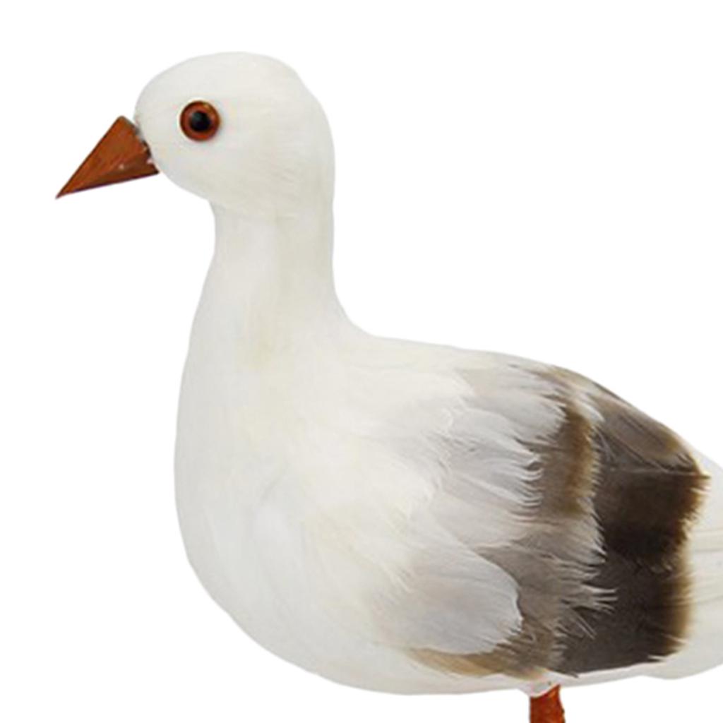 Buy Simulated Seagull Artificial Bird Vivid Garden Home Decor Photo ...