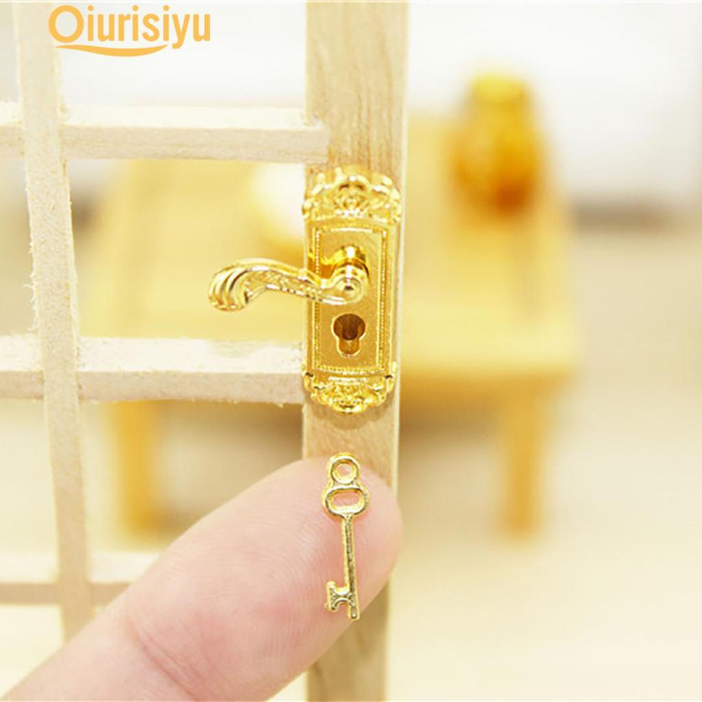 Buy Mini Lock Key Dollhouse Solid Color Accessory Kid Child Game Toy ...