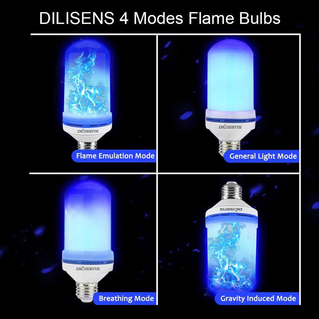 Buy Idl 9W E27 LED Fire Flame Flicker Effect Lamp Halloween Decoration ...