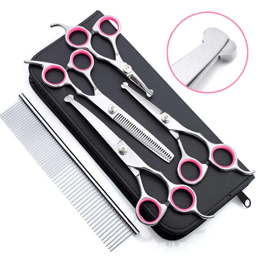 Buy Pet Dog Grooming Scissors Set Professional Stainless Steel Man ...