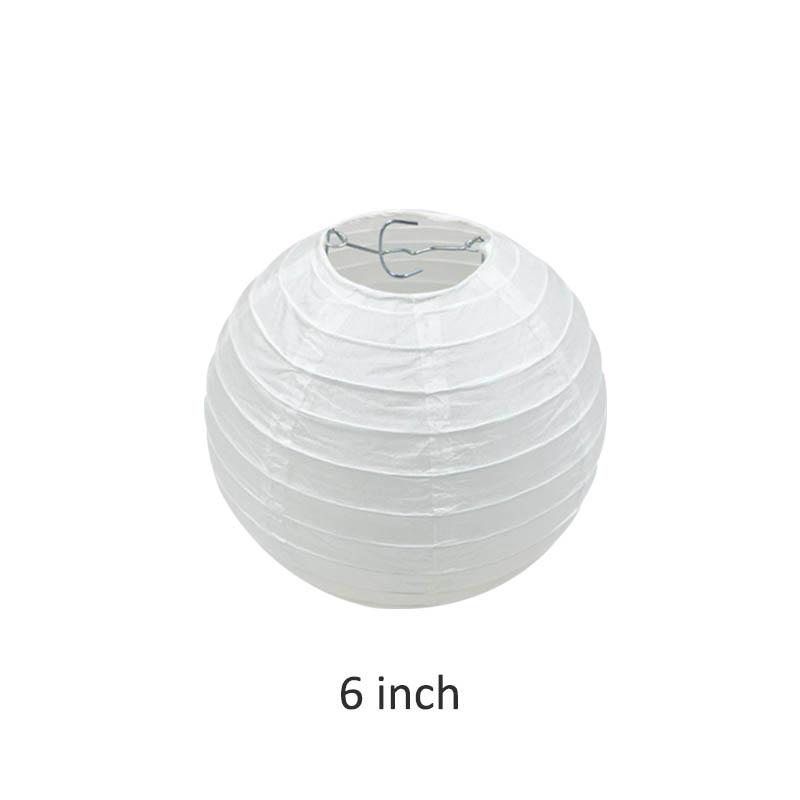 Buy Round White Paper Lantern Birthday Wedding Decor Gift Craft DIY ...