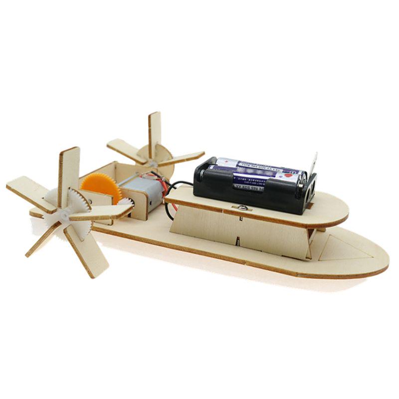 Buy DIY Assemble Electric Paddle Boat Kids Science Experiment Material ...