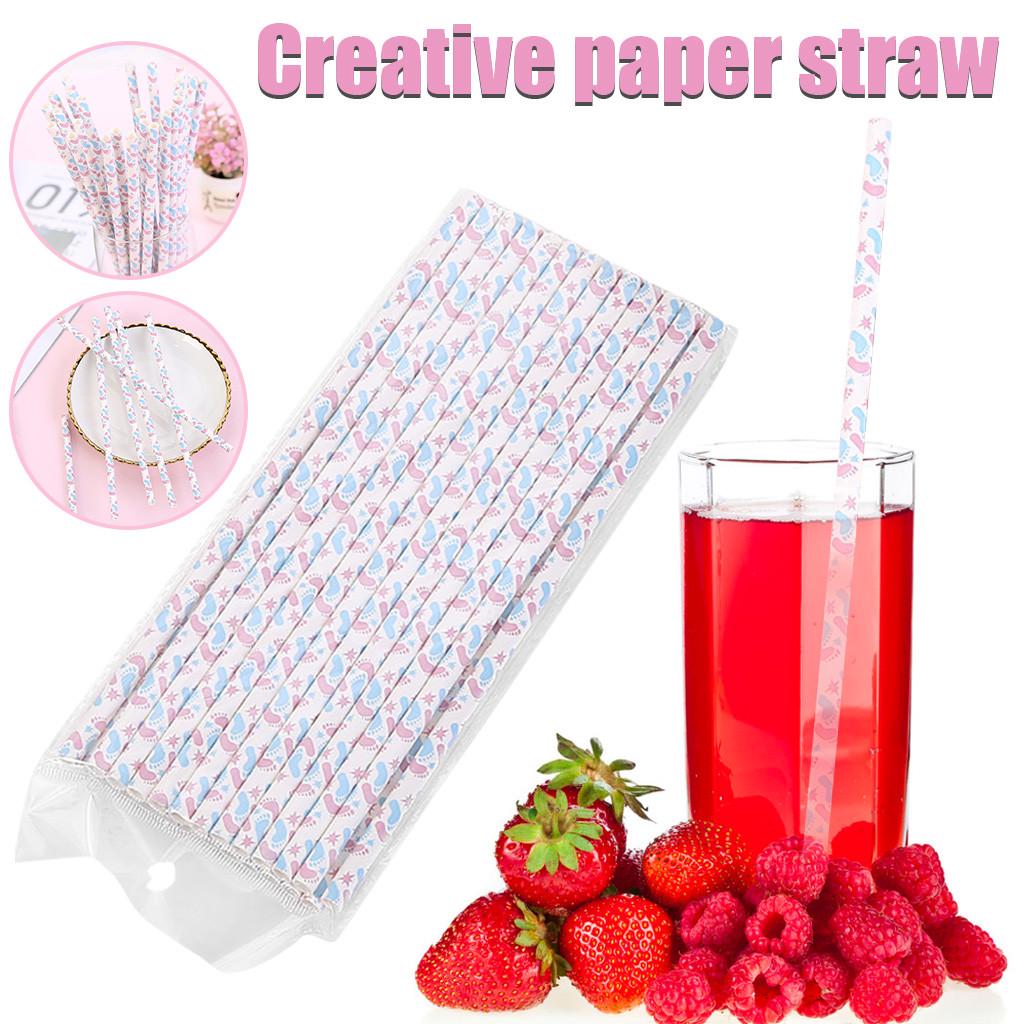 Buy [AR]Hot Sale Paper Straws Disposable Holiday Party Drinking Straws ...