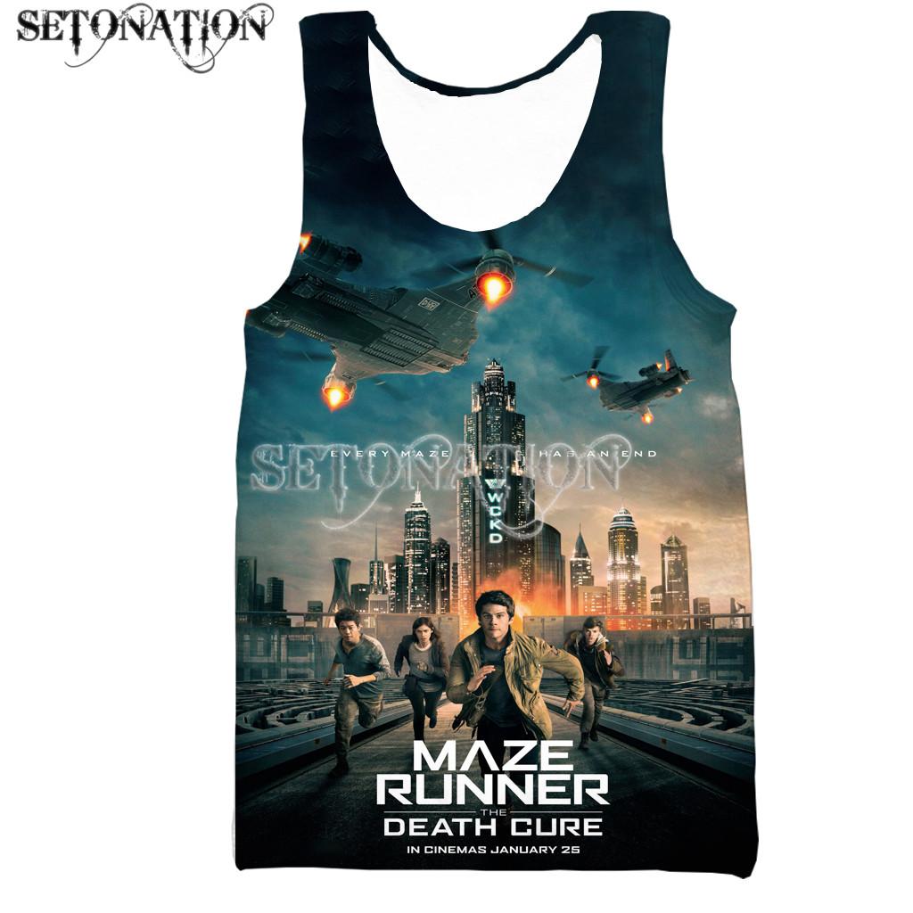 The Maze Runner VestPopularity New Fashion Cool 3d Printed Vest Summer ...