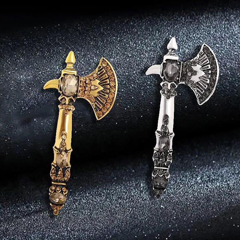 Axe Brooch Tomahawk Brooch Pin Party Banquet Pins uygun fiyatlı satın ...