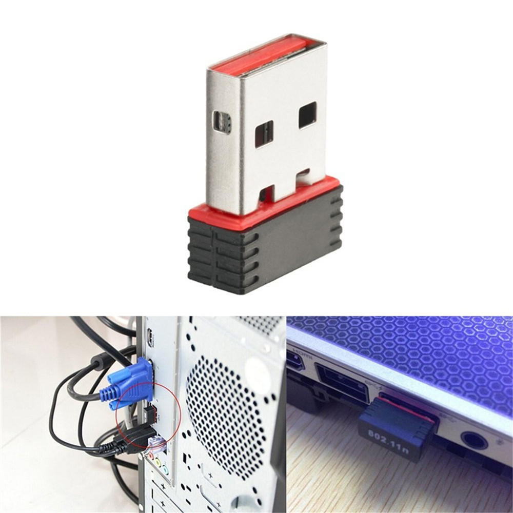 Buy 150Mbps WiFi Wireless Mini USB Adapter Network LAN Card at ...