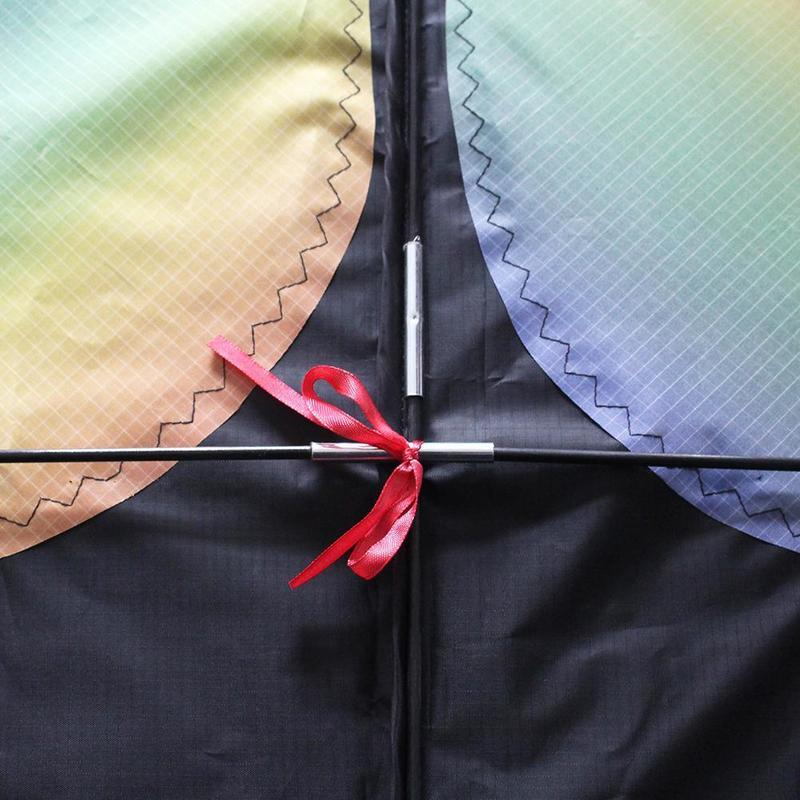 Buy Rainbow Triangle Kite High Quality Large Delta Kites Long Tail With ...