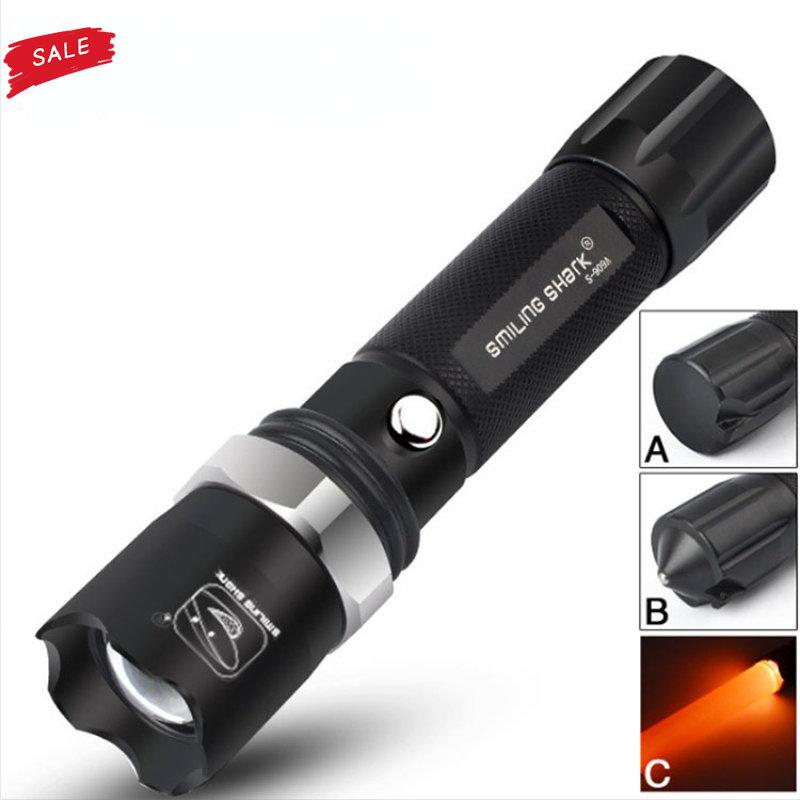 Buy Rotating Zoom LED Rechargeable Hand-held Flashlight Waterproof ...