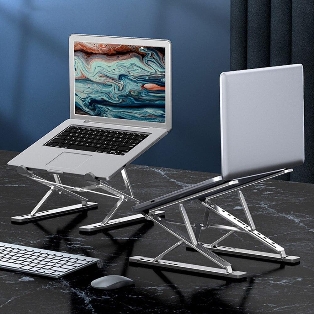 Satın alın Aluminum Alloy Laptop Holder Double Layer Lift Desktop Stand ...