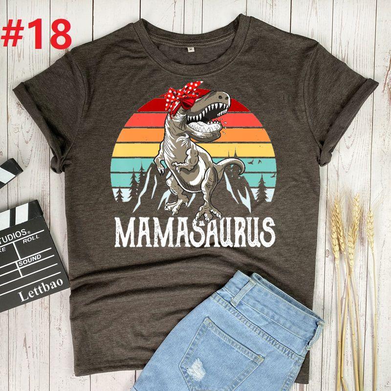Buy Mamasaurus T-Rex Dinosaur Mama Oversize Mens Womens T-shirt Summer ...