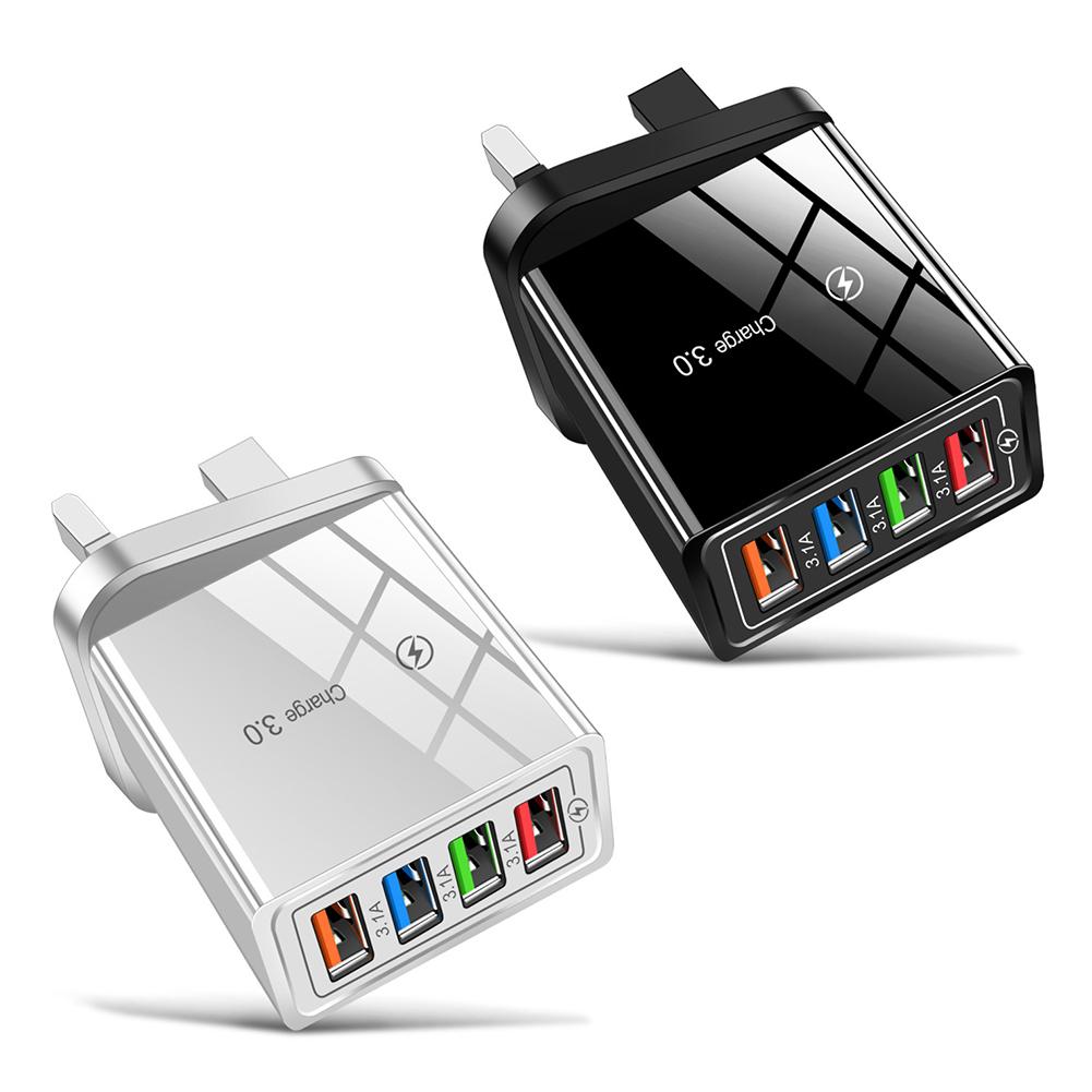 Cheap 4 Ports Mini Portable USB Chargers for Mobile Phone Charging Wall ...