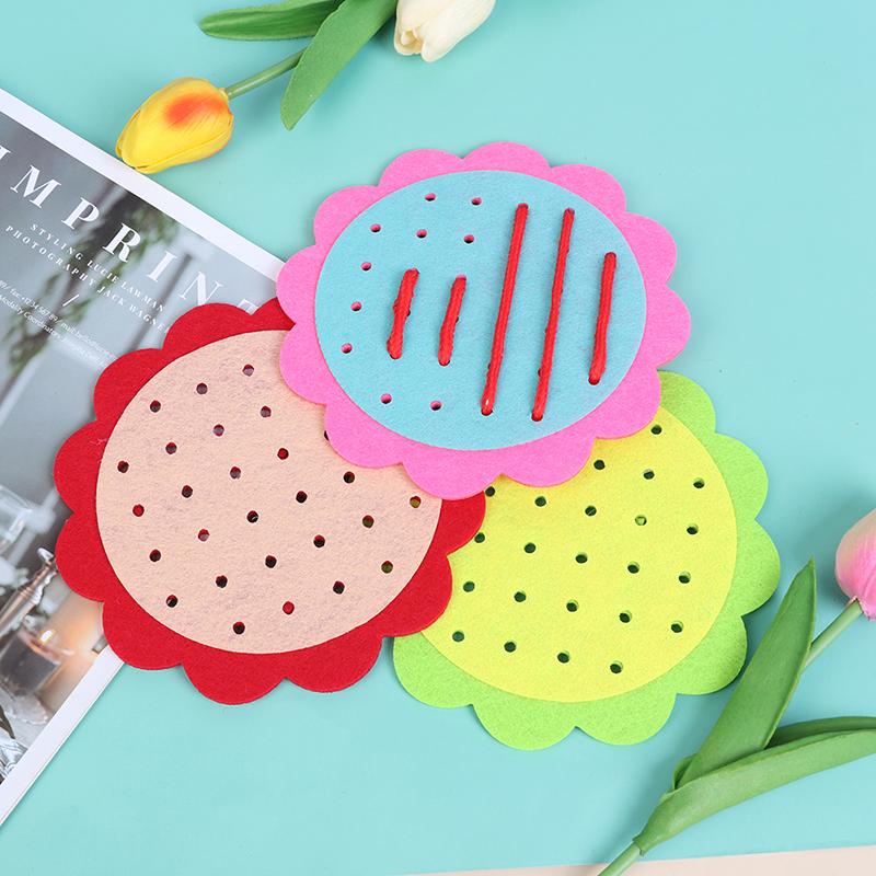 Buy Threading Sunflower Handmade Teaching Aids Non-Woven Felt Cloth ...