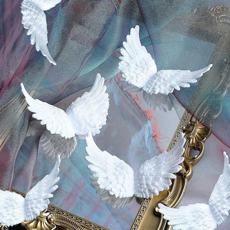 Buy Cake Decoration Plastic Beautiful Angel Wing DIY Christmas Gift ...