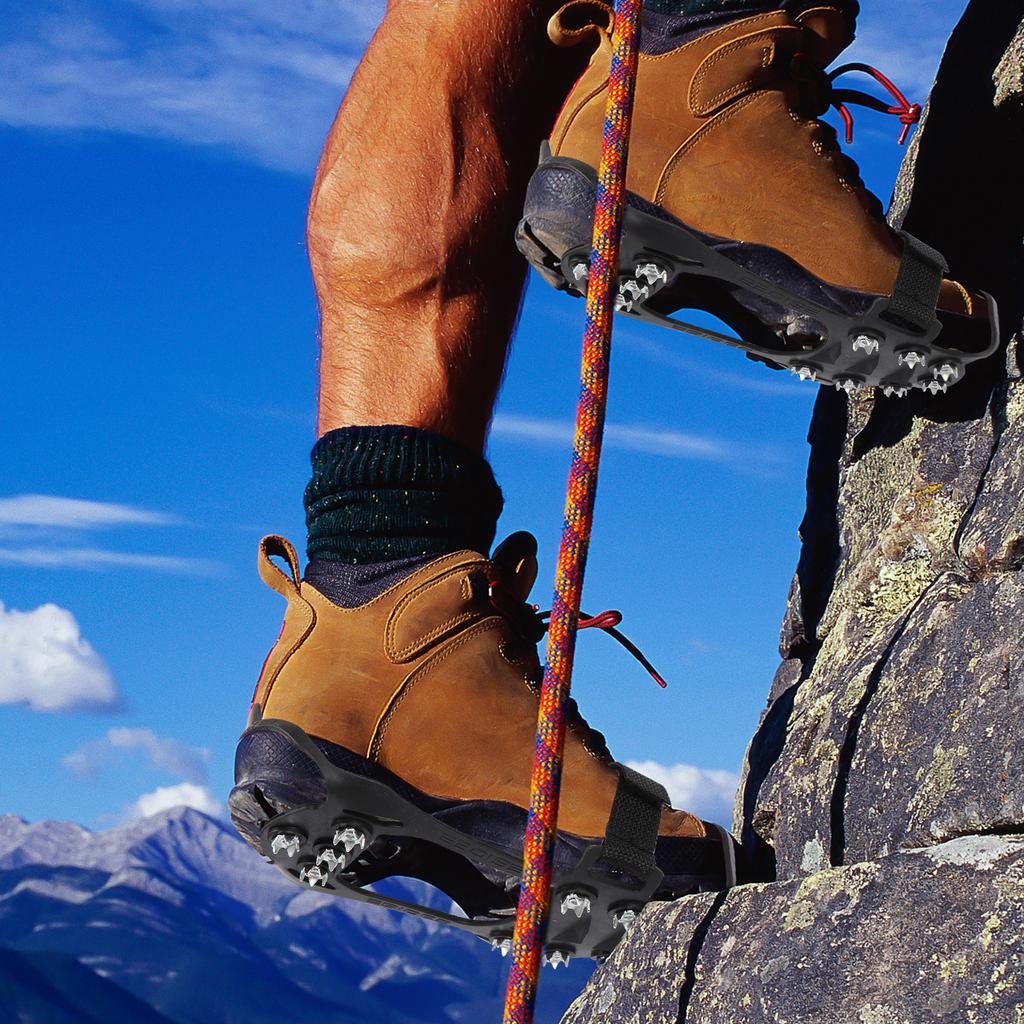 Buy Ice Snow Grips For Shoes Anti Slip Walk Spike Winter Ice Grippers ...