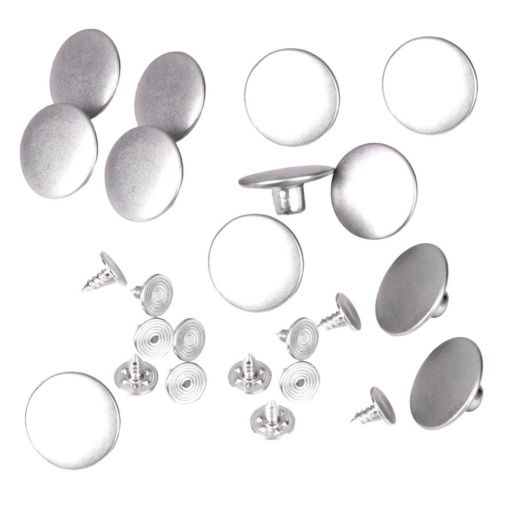 Buy 12 Pieces Metal Snap Button 20mm for Jean Pant Replacement Waist ...