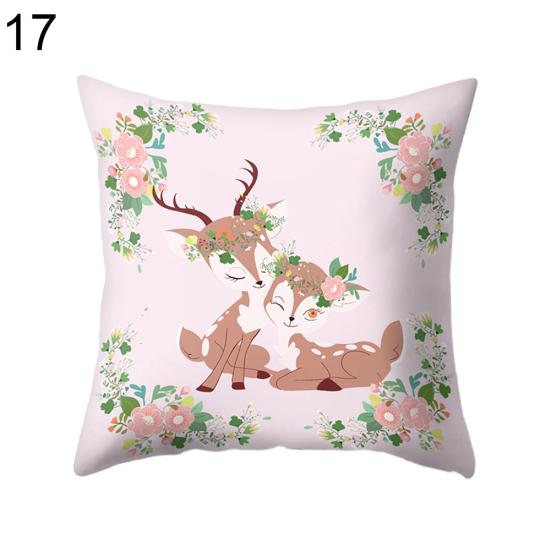 Buy Talos Animal Bird Deer Bear Throw Pillow Case Cushion Cover Sofa ...