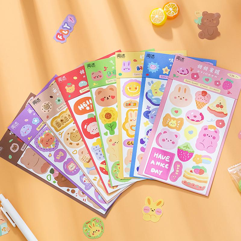 2Pcs/Box Sticker Cartoon Decoration Scrapbooking Stationery School ...