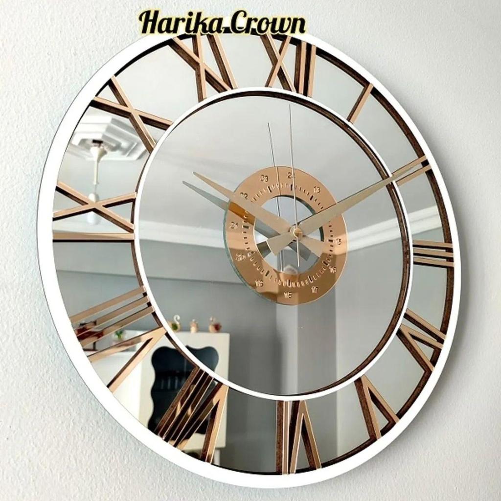 Купить 3D настоящие зеркальные настенные часы, декоративные ...