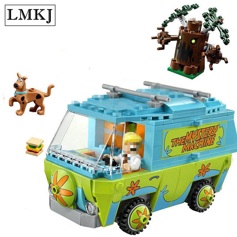 Buy 305pcs Diy The Mystery Machine Bus Scooby Doo Series Building Block ...