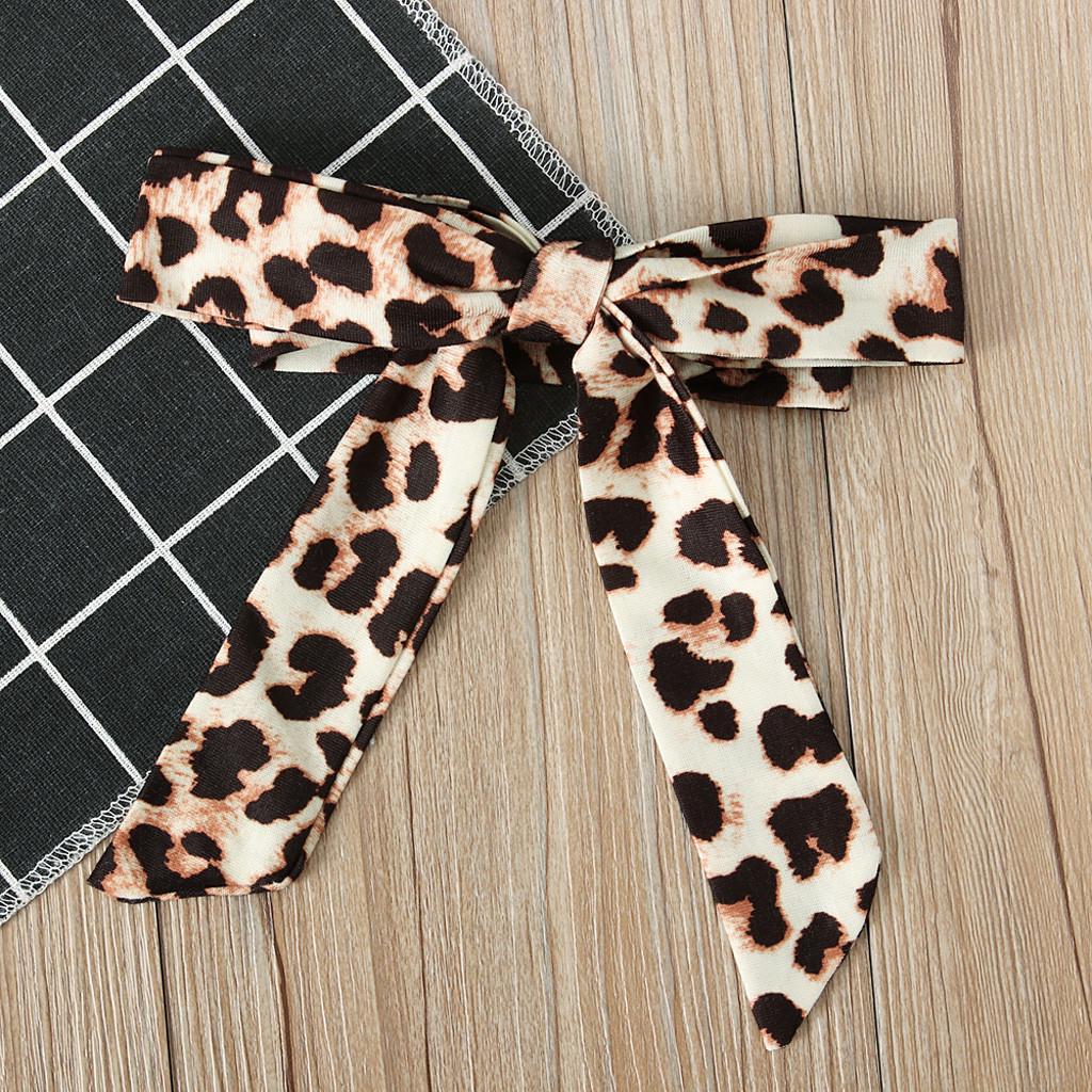 Cheap Newborn Infant Baby Boy Girl Letter Tops Romper Leopard Flared Pants Clothes Set | Joom