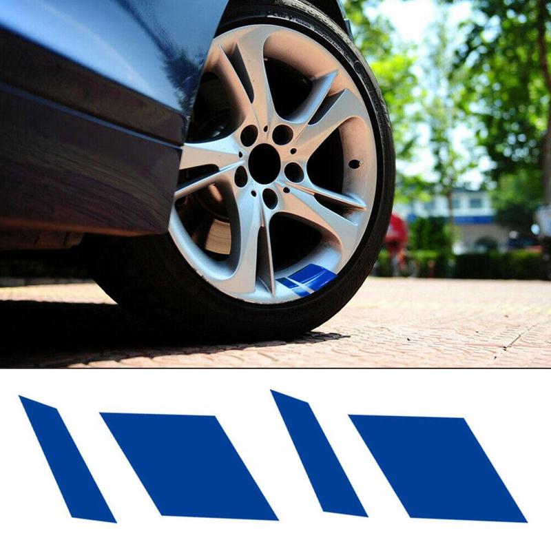 Buy 6pcs Reflective Car Wheel Rim Vinyl Stickers Warning Stickers Hash ...