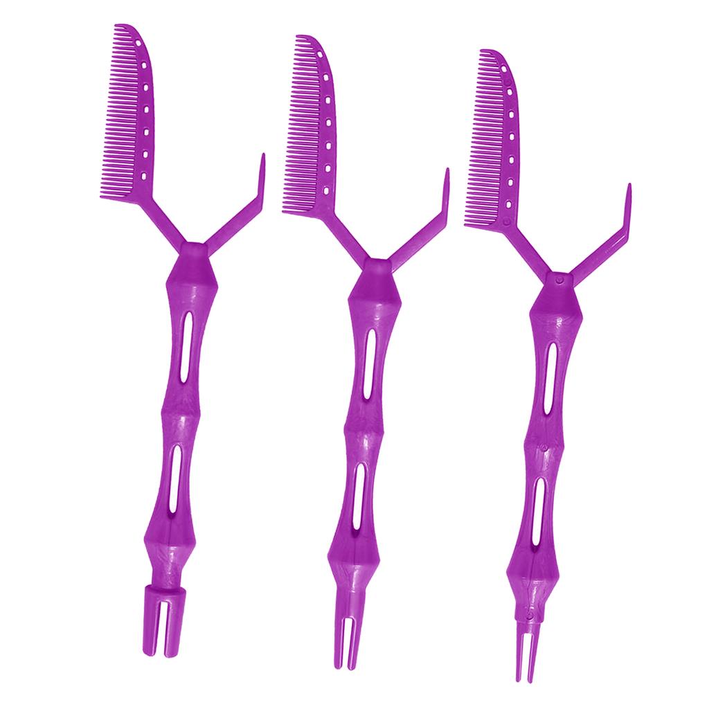 Buy Hair Dyeing Positioning Perm Comb Tools Care Kit Purple at ...