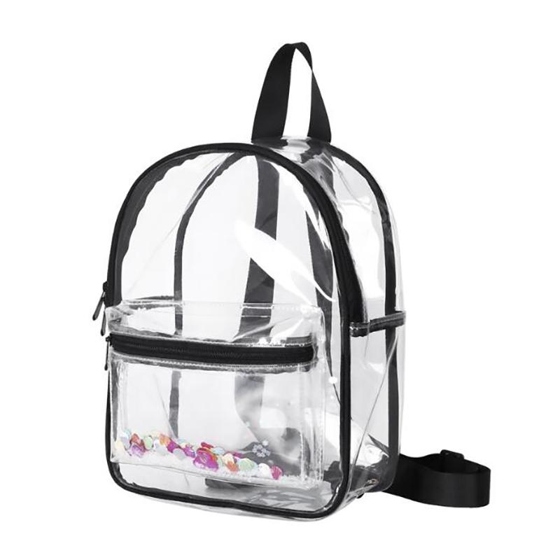 Buy Transparent School Bag Bookbag Laptop Backpack See Through Travel ...