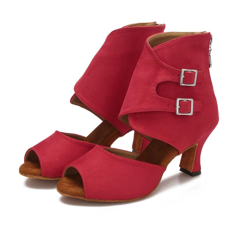 Buy Women's Red Latin Dance Shoes Ballroom Dancing Shoes Salsa Tango ...
