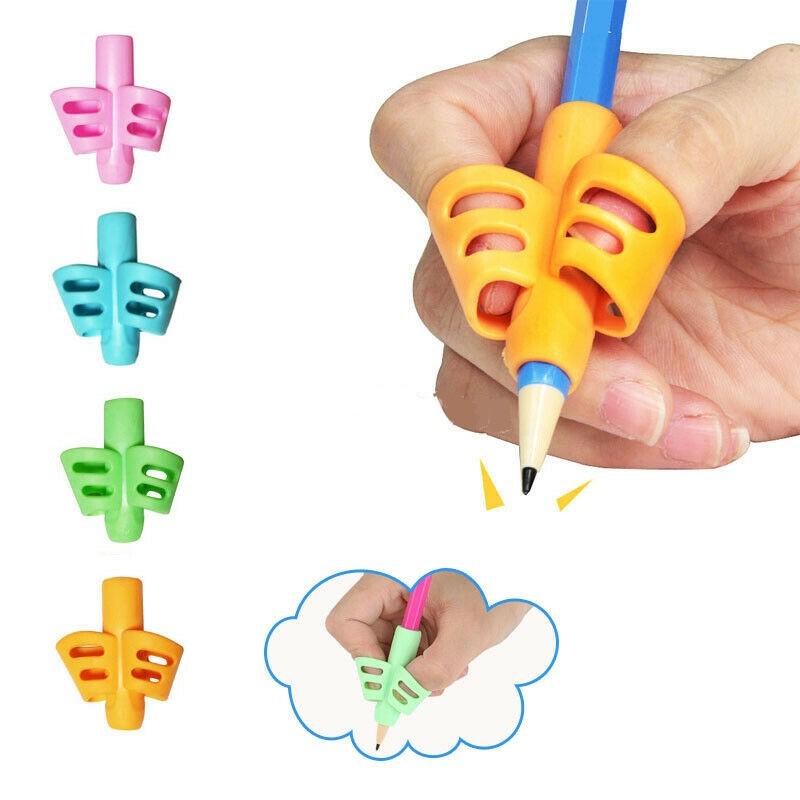 Buy Two or Three-finger Grip Silicone Pencil Holder Stationery Kids ...