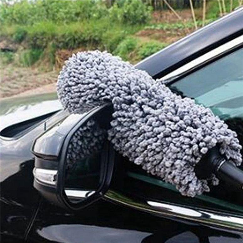 Buy Car Cleaning Retractable Round Multifunctional Car Dust Wax Brush ...