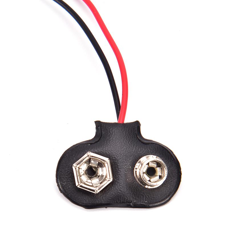 Buy 5pcs T Type 9v Dc Battery Power Cable Barrel Jack Connector For ...