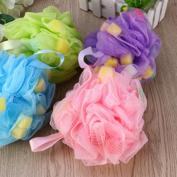 Buy 4pcs Shower Ball String Beautiful Simple Hanging Shower Ball Sponge ...