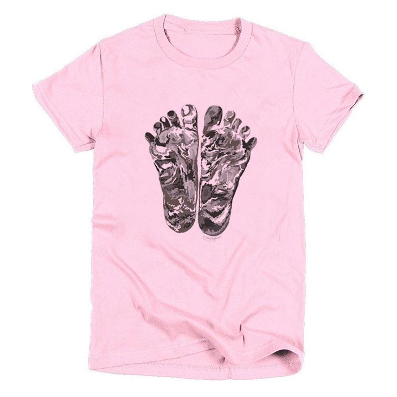 Buy Free Your Feet Urban Camo Summer Casual Women T -Shirt Funny Print ...