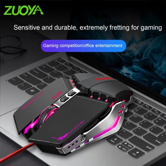 Cheap ZUOYA Wired Mouse Ergonomic Quick Response Professional Anti-slip ...