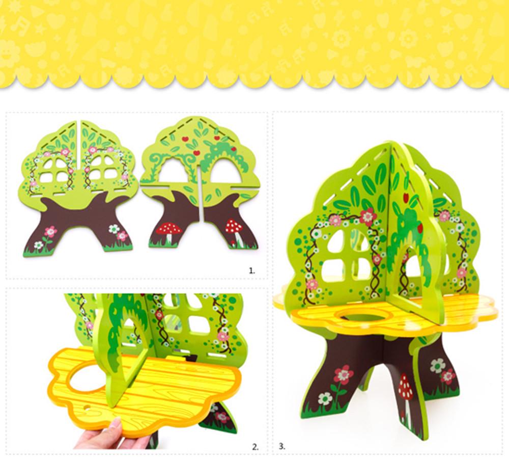 Buy Wooden DIY Villa Tree House Demolition Assembly Model Early ...
