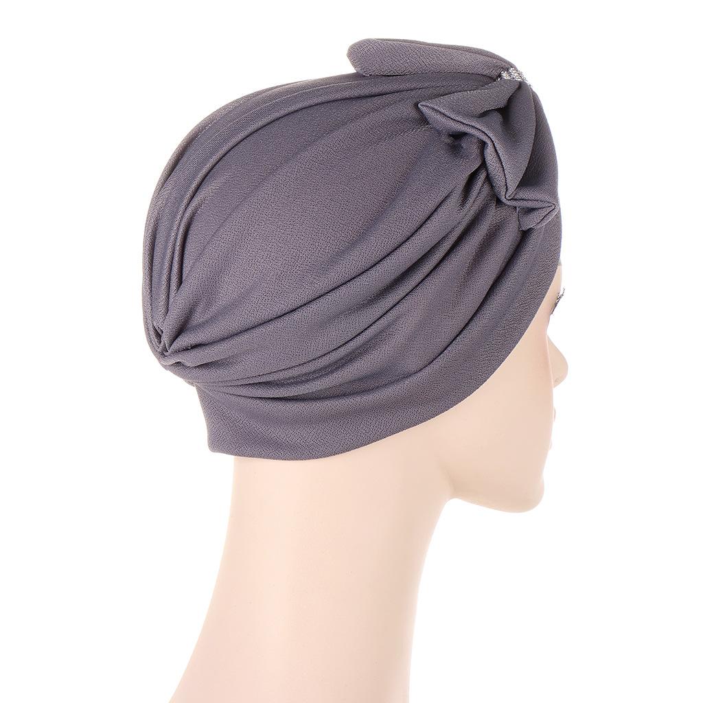 Buy 10 Colors New Multicolor Muslim Headscarf Bow Fashion Scarf Hat ...