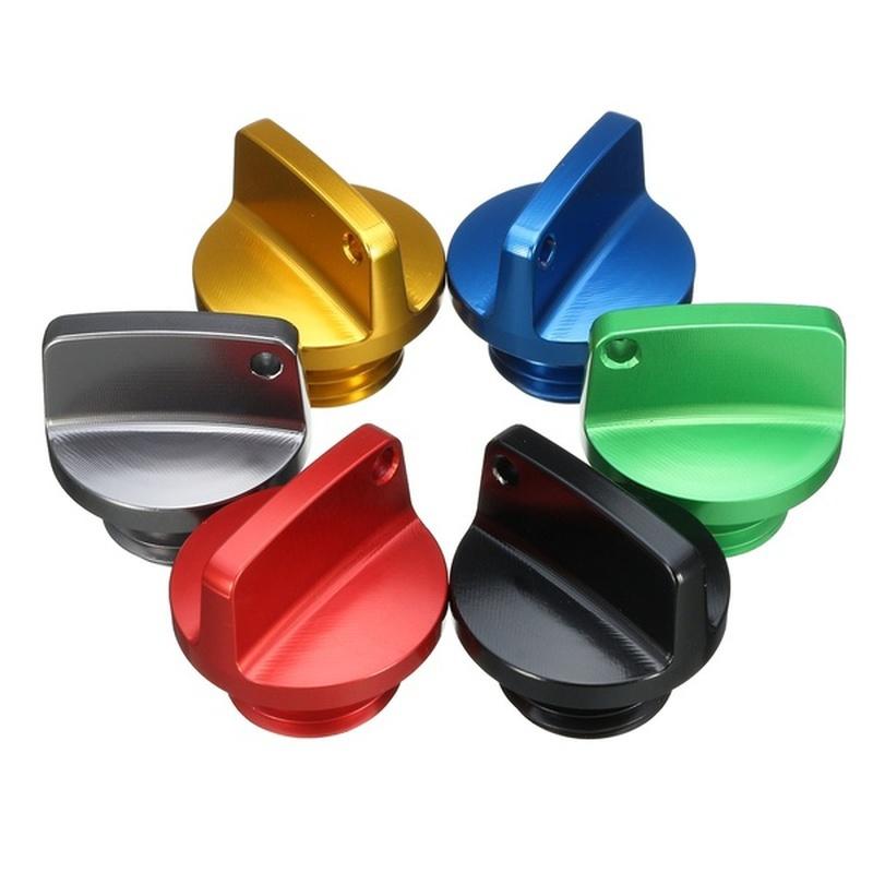 Buy 6 Color CNC Aluminum Universal Motorcycle Oil Filler Cap Plug Screw ...